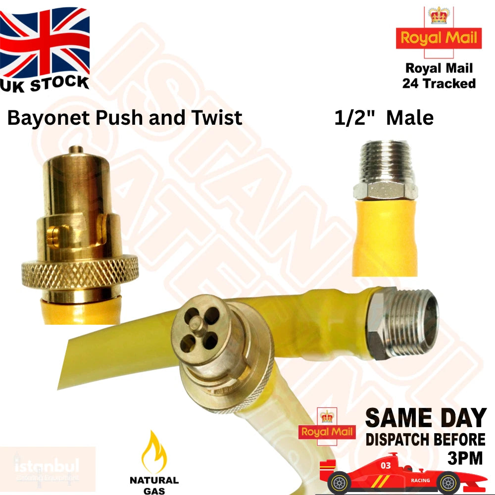 Henny Penny Yellow Gas Pipe 120cm - Istanbul Catering Ltd